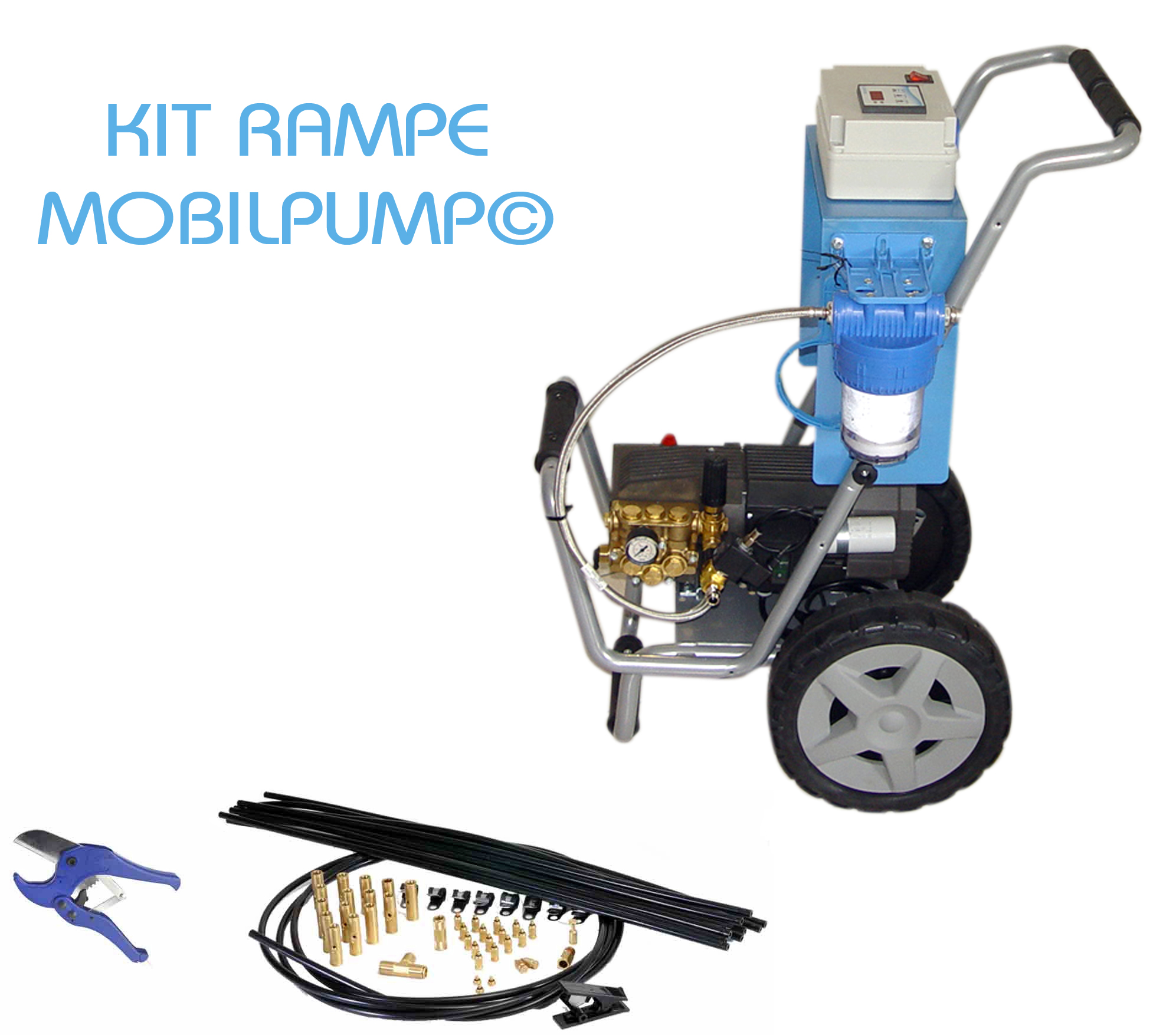 Kits de brumisation avec chariot MOBILPUMP, pompe radiale ou axiale